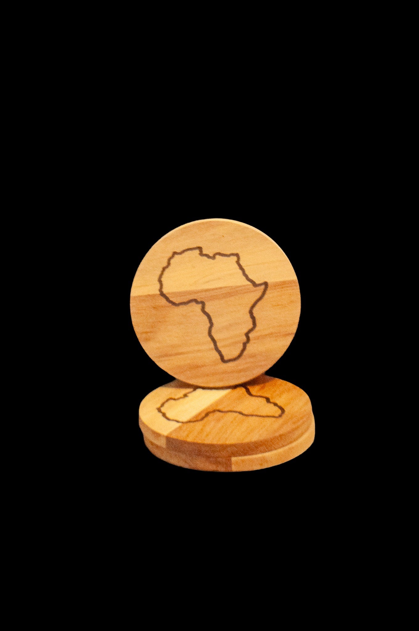 Wooden African Coaster – Firehouse Gifts